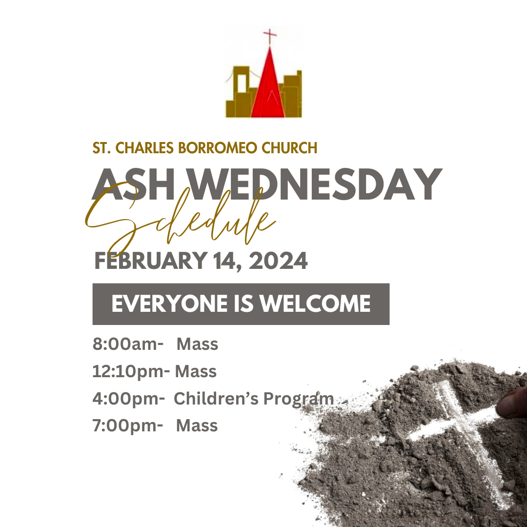 Ash Wednesday Schedule – St. Charles Borromeo Church